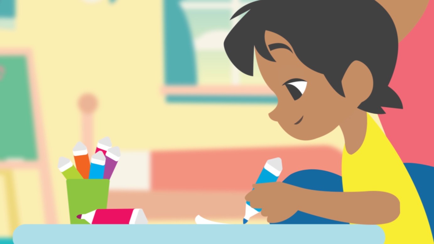 J’aide Tim à tenir un crayon – Deux minutes pour mieux vivre l'autisme